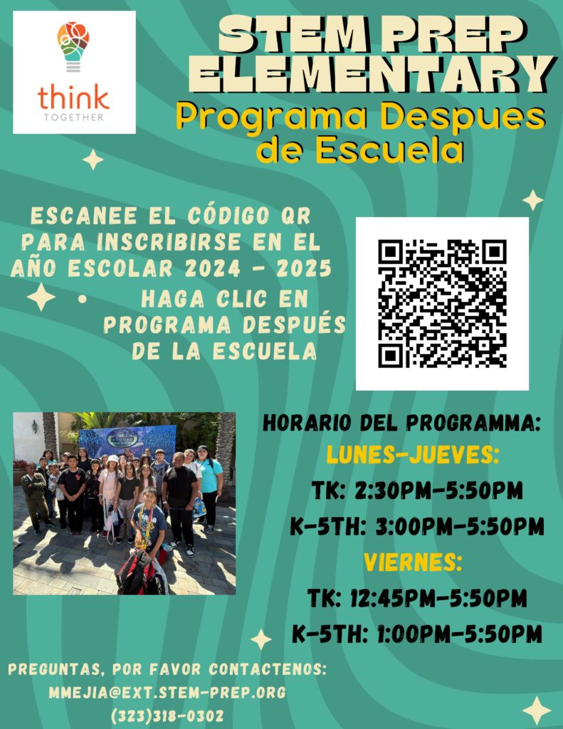 After-School Program/Expanded Learning Program - STEM Preparatory ...